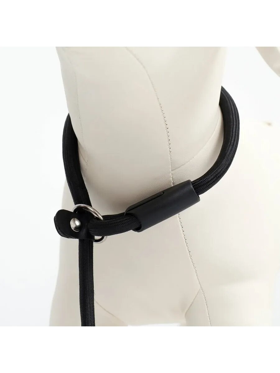 Универсальная ринговка для собак, 130 см, черная