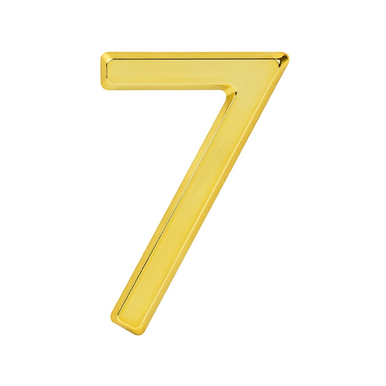 Нора-м цифра на дверь 7, 75 мм пластик золото - номерной элемент для дверного обозначения