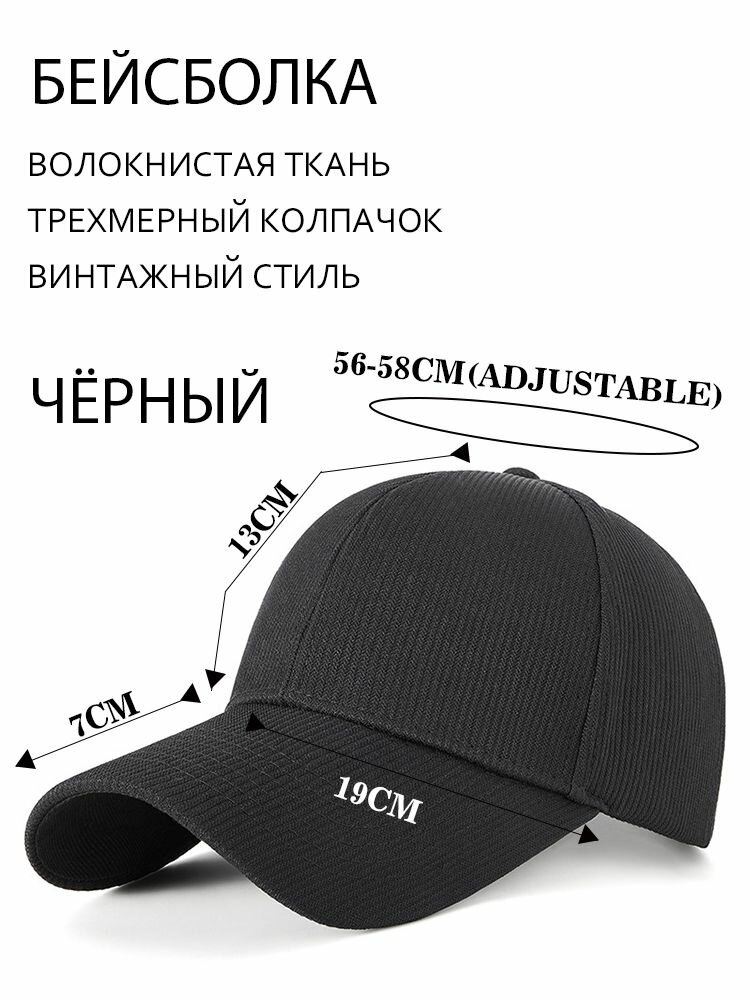 Бейсболка  Весна-лето 2024 для мужчин и женщин