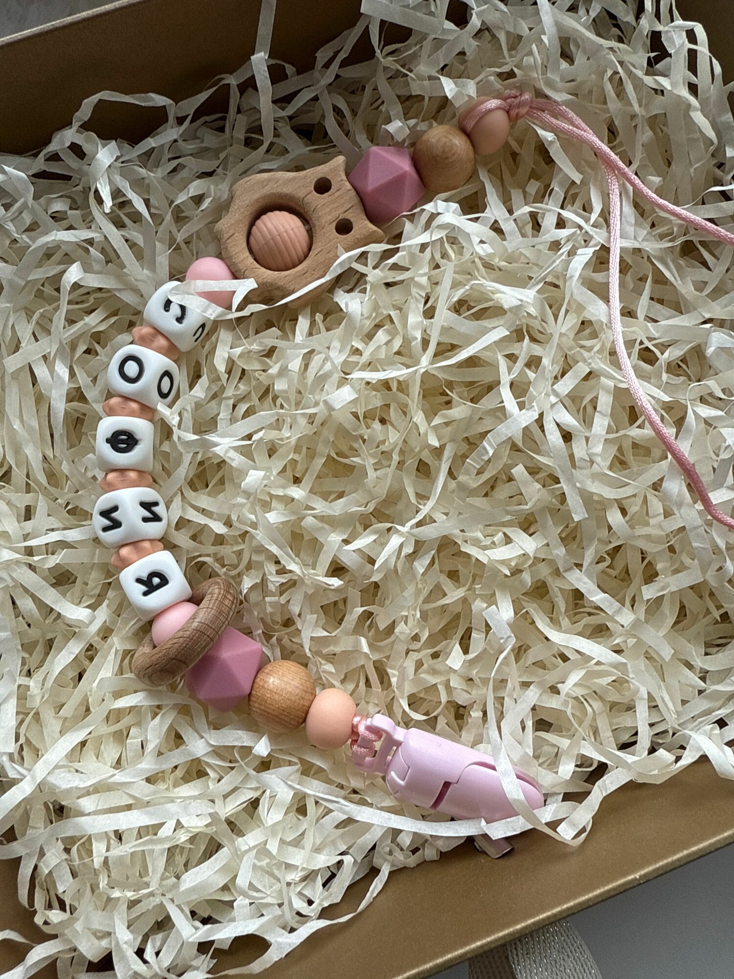 Держатель именной для соски София