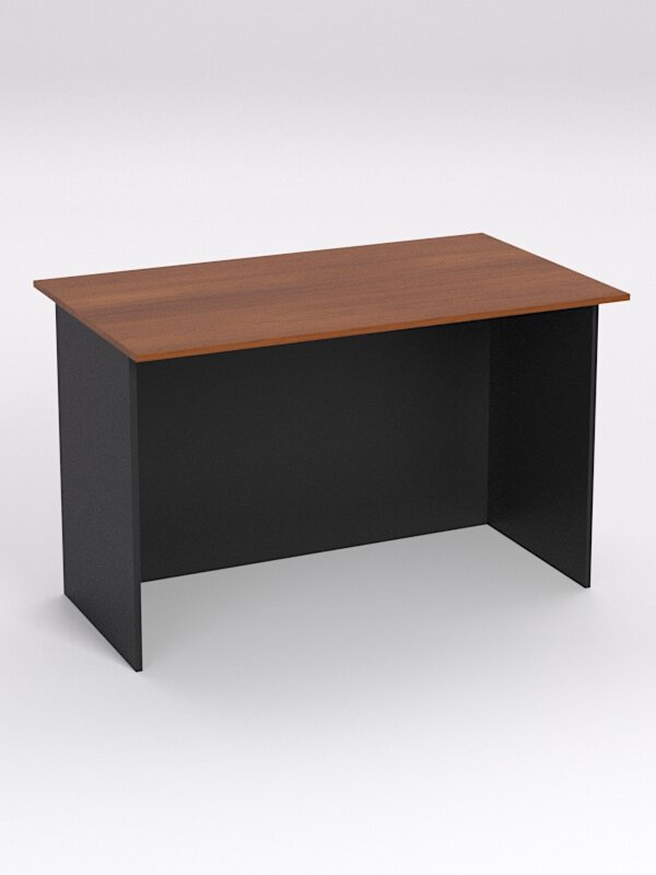 Стол рабочий офисный С-02А, Черный и Орех. Производитель товара - компания Westcom.