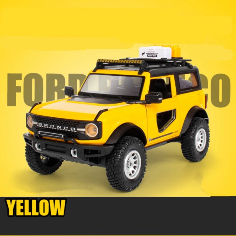 Желтый Ford Bronco Lima 1:32 металлическая модель