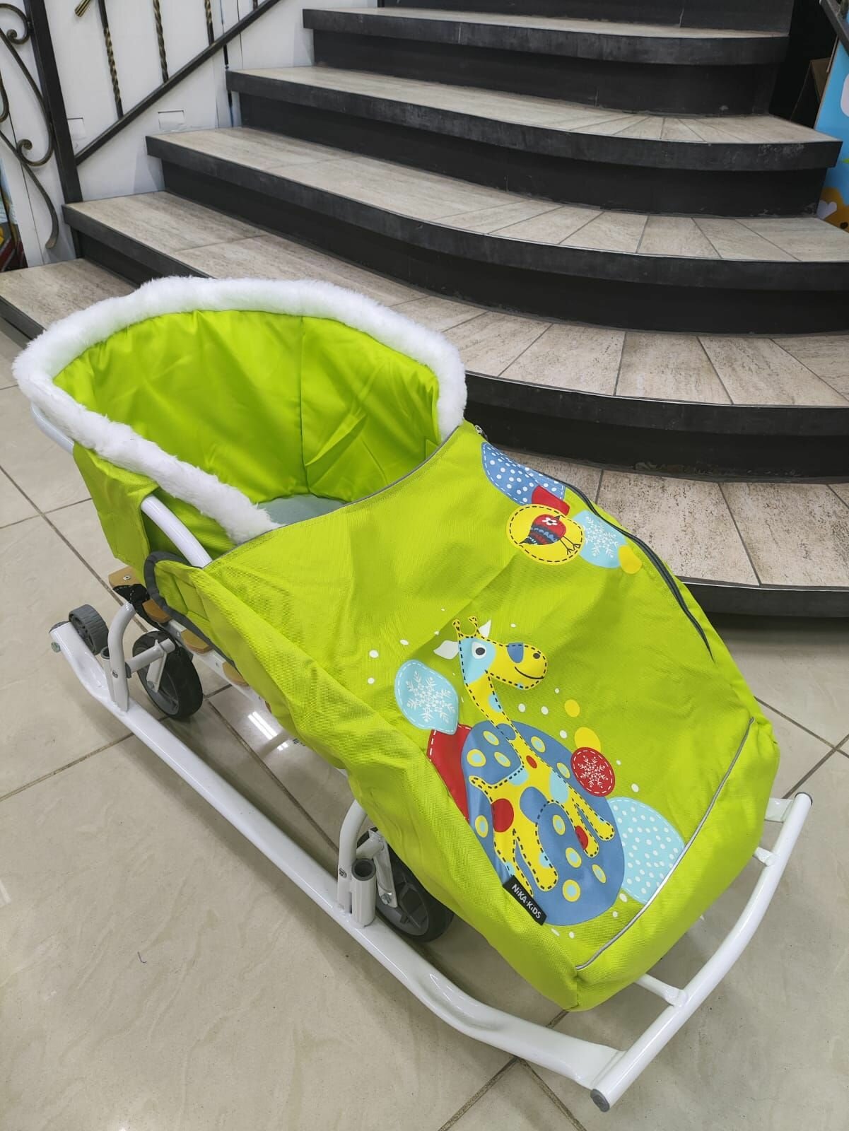 Сиденье для санок универсальное водоотталкивающий слой липучки чехол для ног