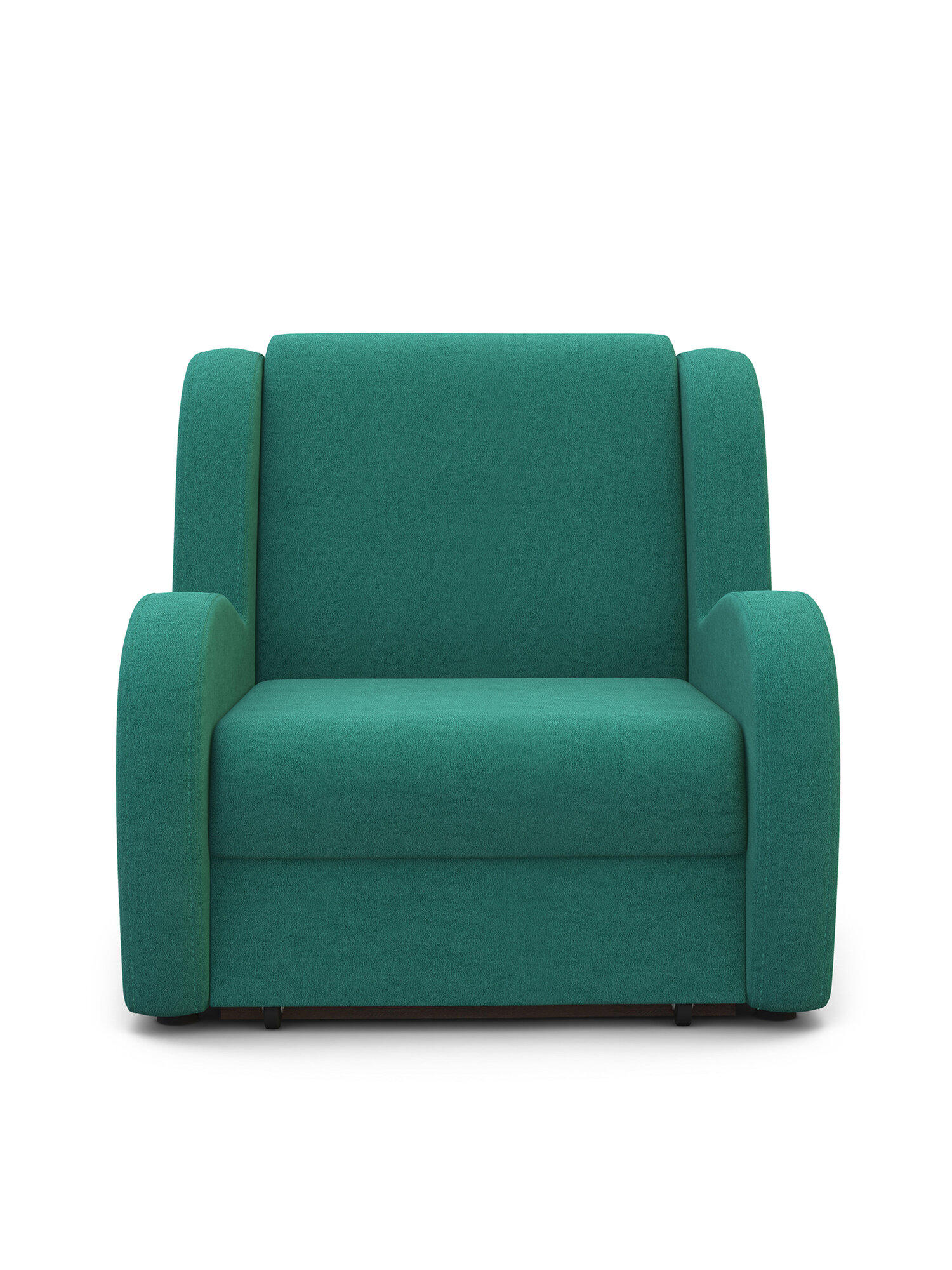 Кресло-кровать Барон, спальное место 80х194 см, механизм аккордеон, велюр бирюзовый