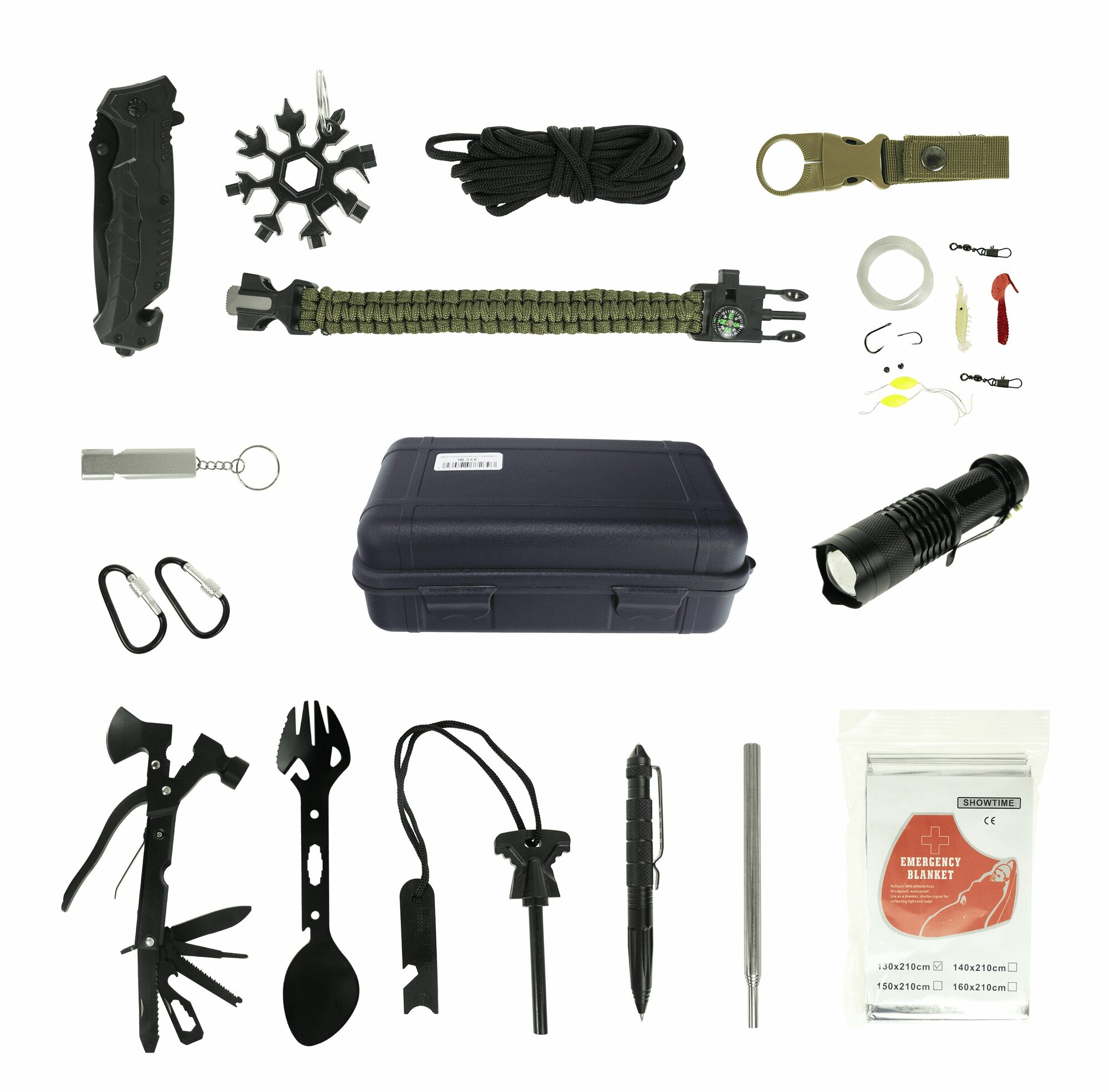 Набор туристический 16в1 Xiaomi Tactical Survival Kit 16in1 (XMUN08011)