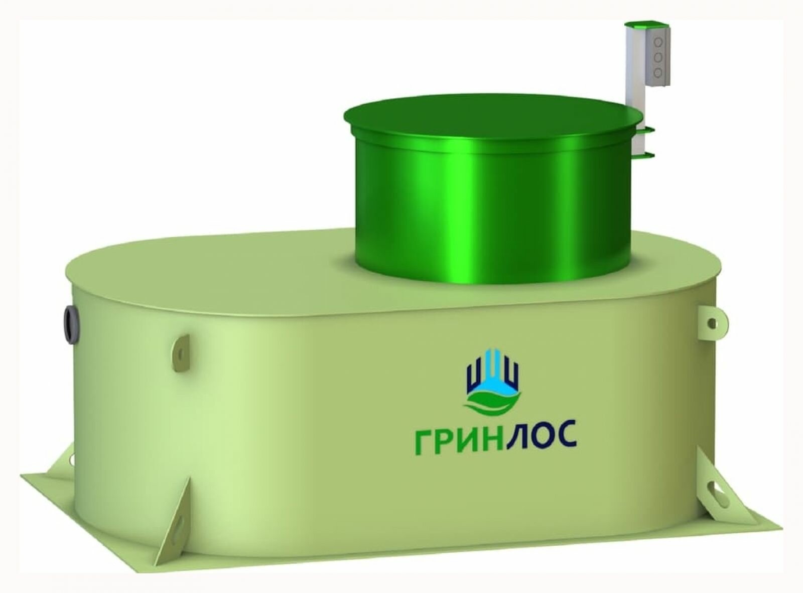 Септик для дома гринлос Аква 6 низкий корпус (1.2 м3/сут, самотечный, на 6 человек)