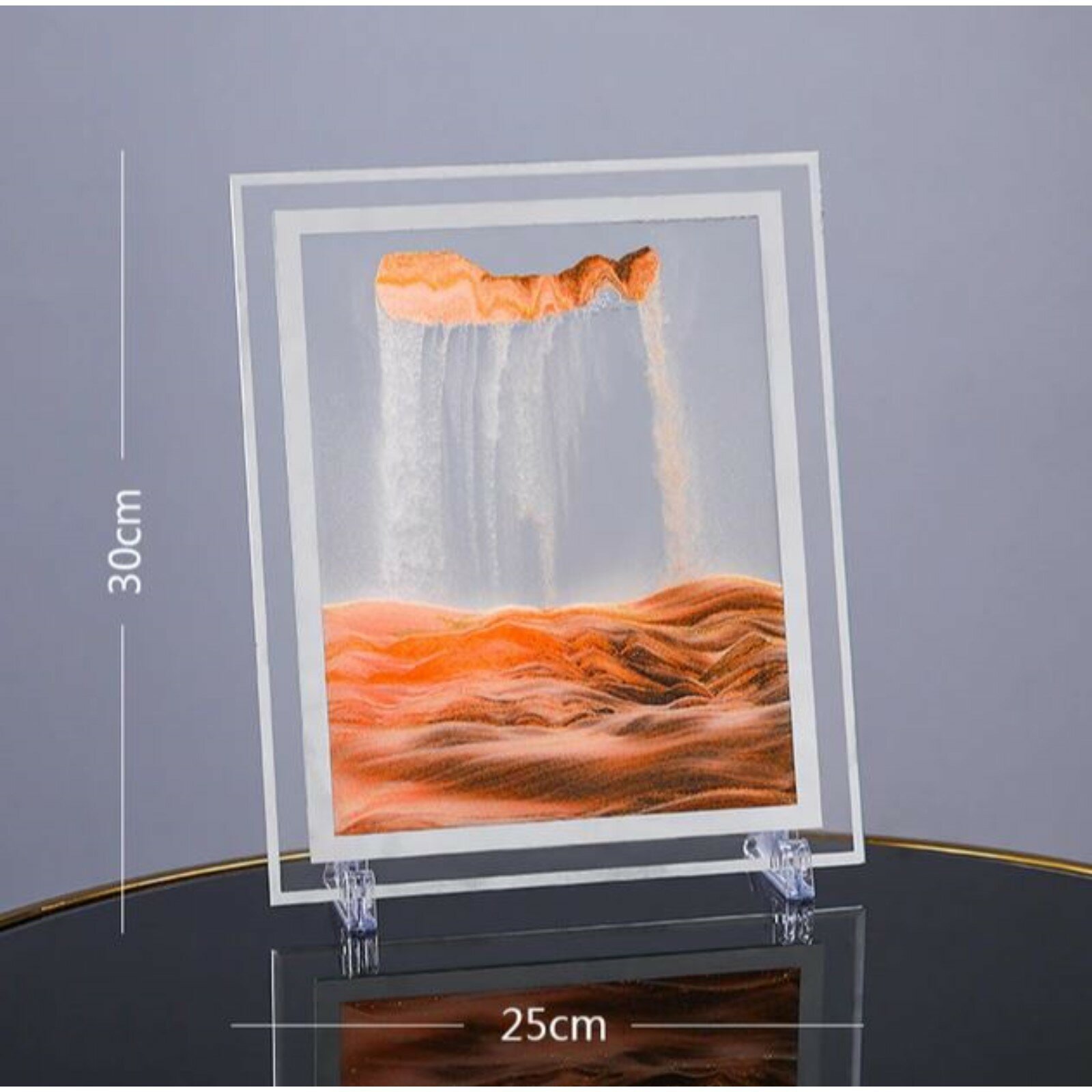 Песочные часы-картина «Пустыня», 30×25 см, антистресс, песок оранжевый