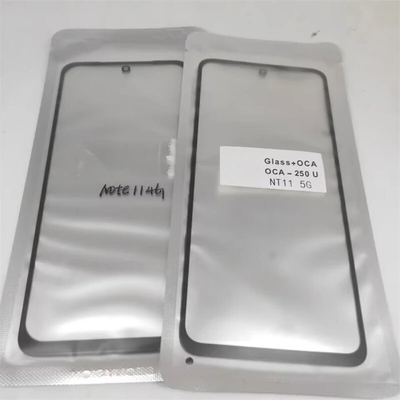 Передний сенсорный экран OCA стекло для Redmi Note 10 10S 10T 11 11S Pro Plus 4G фотоэлемент стеклянная крышка Запасные части Note 10S