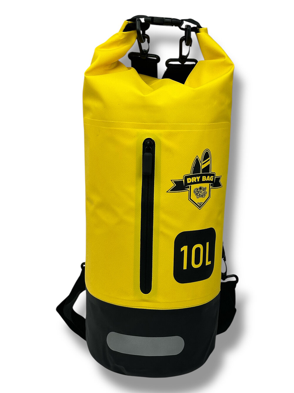 Сумка гермомешок водонепроницаемый BroStuff zip pocket dry bag 10l yellow