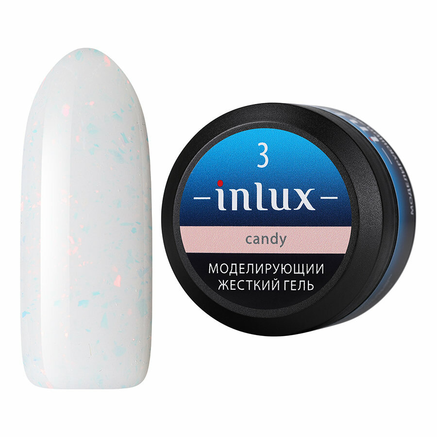 INLUX, Гель для наращивания CANDY 3, 15 мл