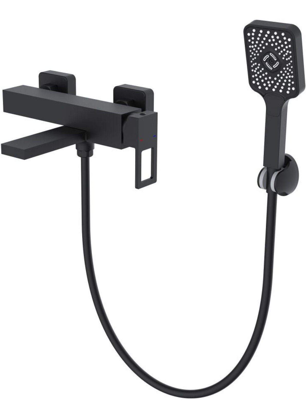 Смеситель для ванной с душем D35-A ECONOCE серия 810 черный (EC0817BL)