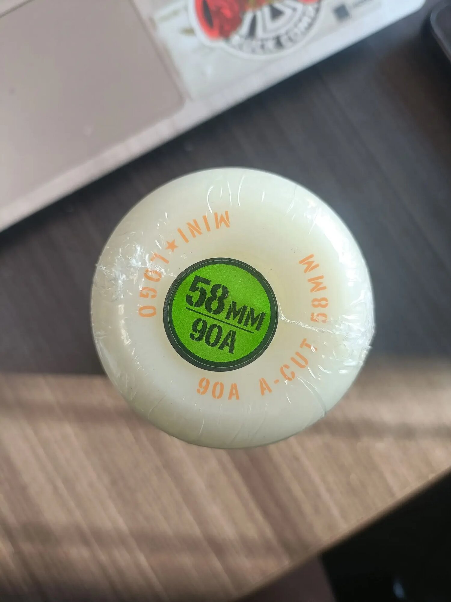 Оригинальные колеса для скейтборда 53-60 мм 90a-101a 4 шт. 58mm 90 white