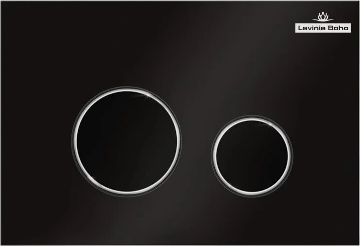 Кнопка смыва для унитаза Lavinia Boho RelFix 380502MB черная, матовая, кнопка для инсталляции, двойной смыв