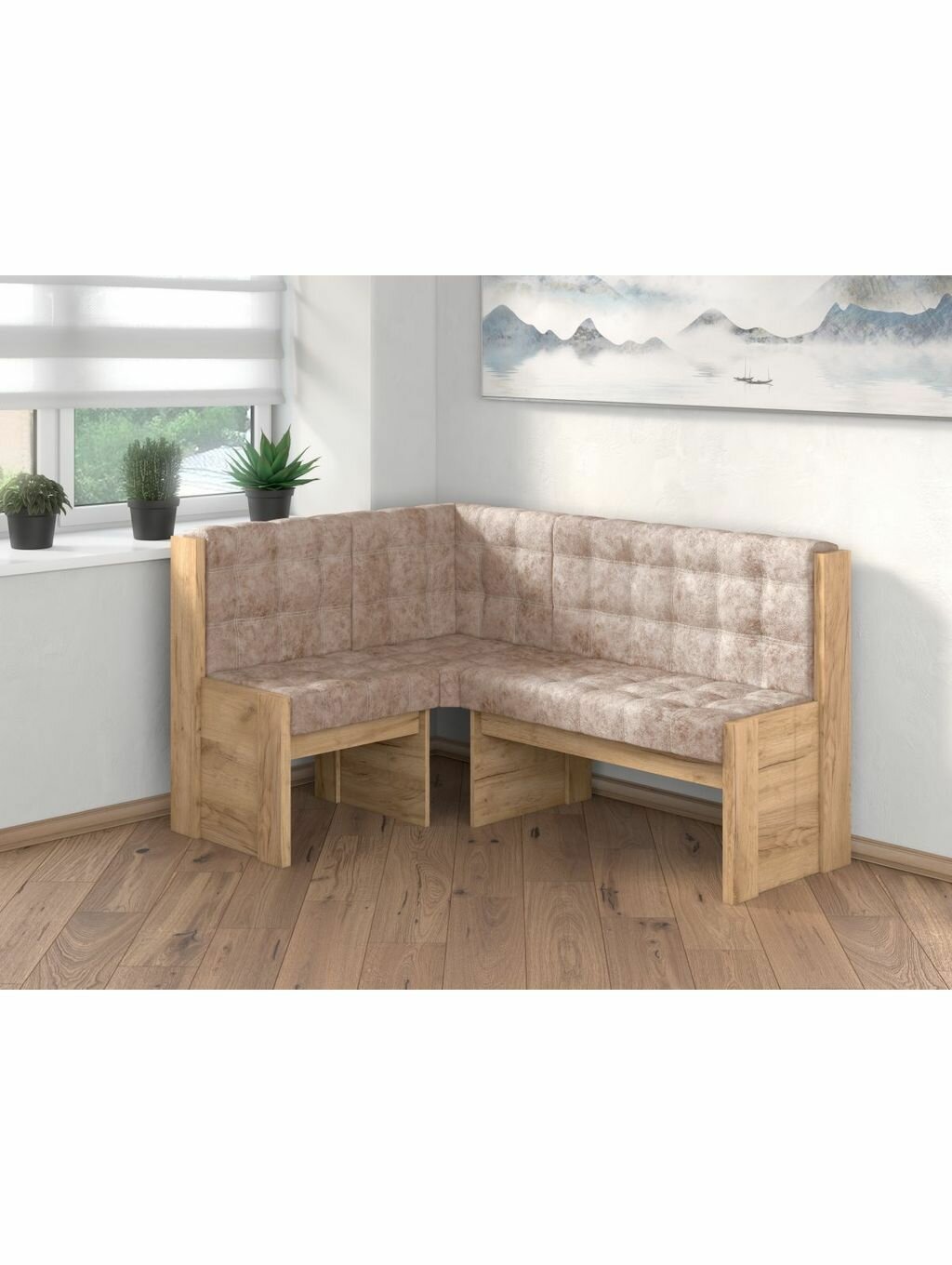 Кухонная скамья Квадро 146/106х52х86 см