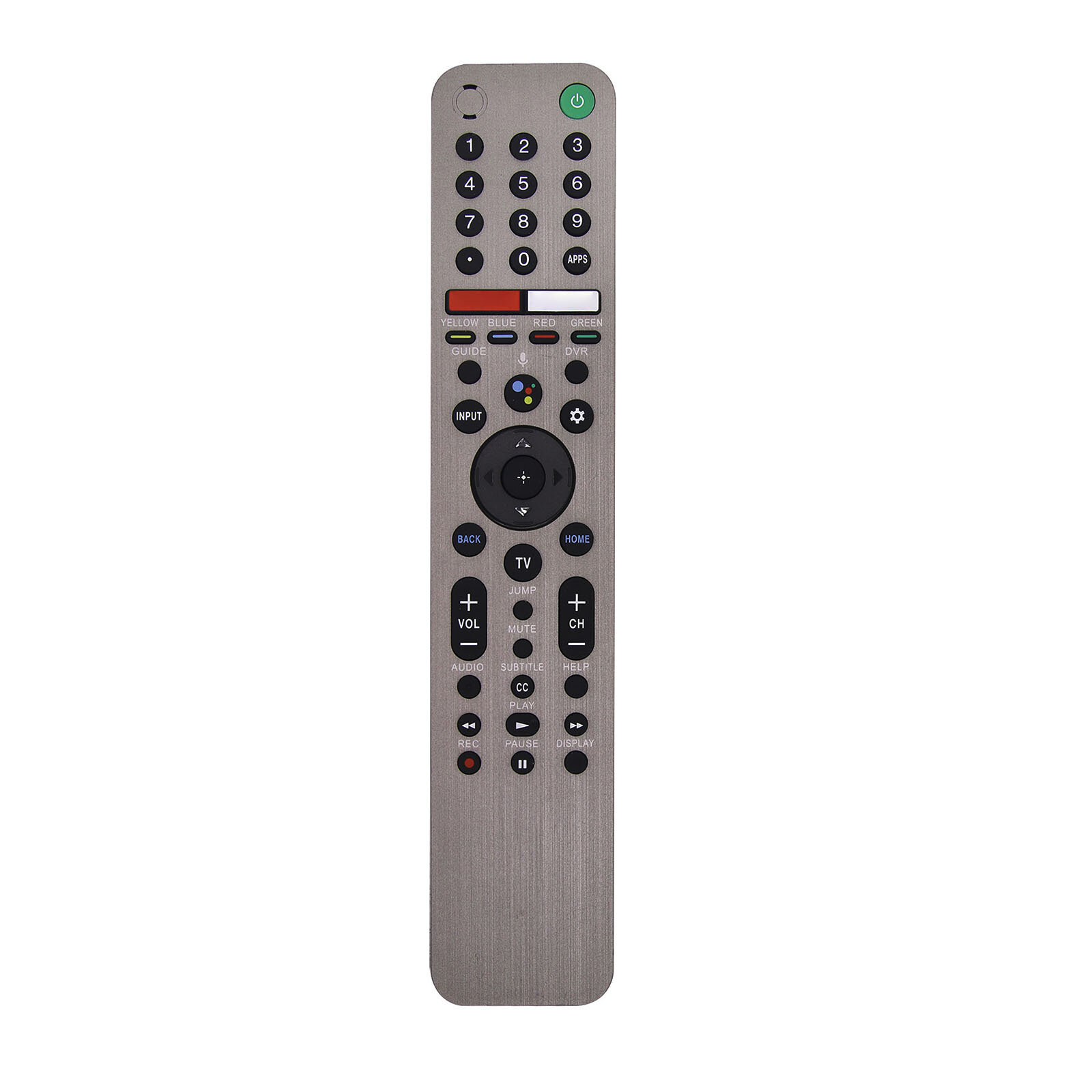 TX600U Голосовой пульт для замены Sony Smart TV, совместимый с Sony 4K Ultra HD LED Internet KD XBR Series UHD LED 43 48 49 55 65 75 85 77 85 98 дюймов, цвет: Серый, размер: 23.0*4.5*1.7см, вес: 103г, материал: Пластик, батарейки: 2*AAA (не входят), в
