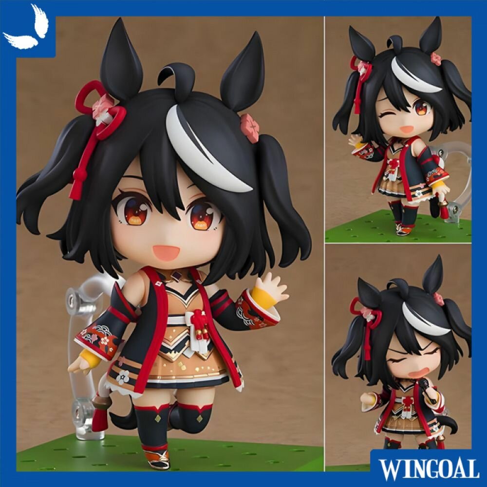 Фигурка Нендороид Умамусуме: Красотка Дерби Китасан Блэк / Umamusume: Pretty Derby Kitasan Black Подарок для фаната (10 см) 2468
