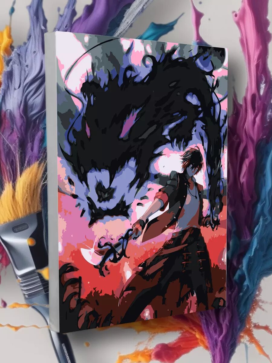 Картина по номерам аниме