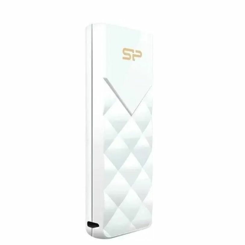 Память USB Flash 32 ГБ SILICON POWER Blaze B03 (SP032GBUF3B03V1W) - USB 3.1, USB Type-A, вид закрывания - Выдвижной, Пластик