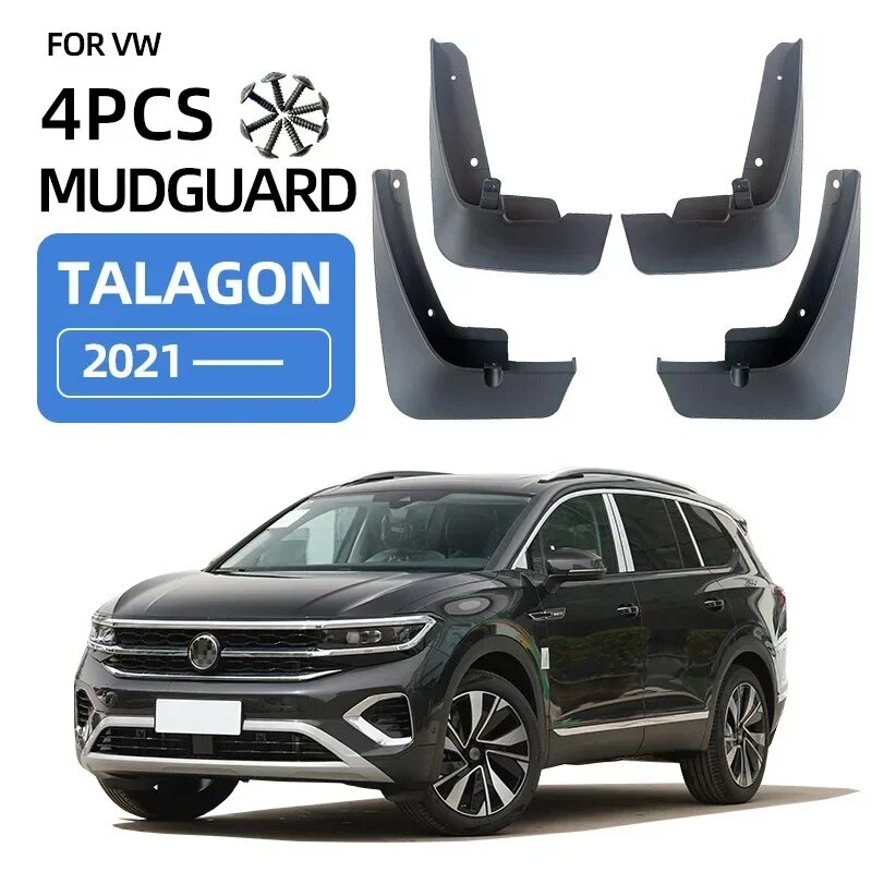 Автомобильные брызговики, брызговики против брызг для VW Volkswagen TALAGON 2021-2024, передние и задние колеса, автомобильные аксессуары, 4 шт, TALAGON 2021-2024
