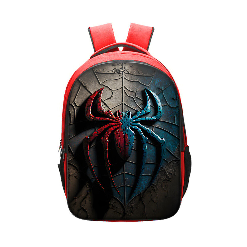 Трансграничный рюкзак Marvel Spider-Man, 16-дюймовый двухслойный рюкзак, модный модный рюкзак, школьная сумка для школьников младших классов