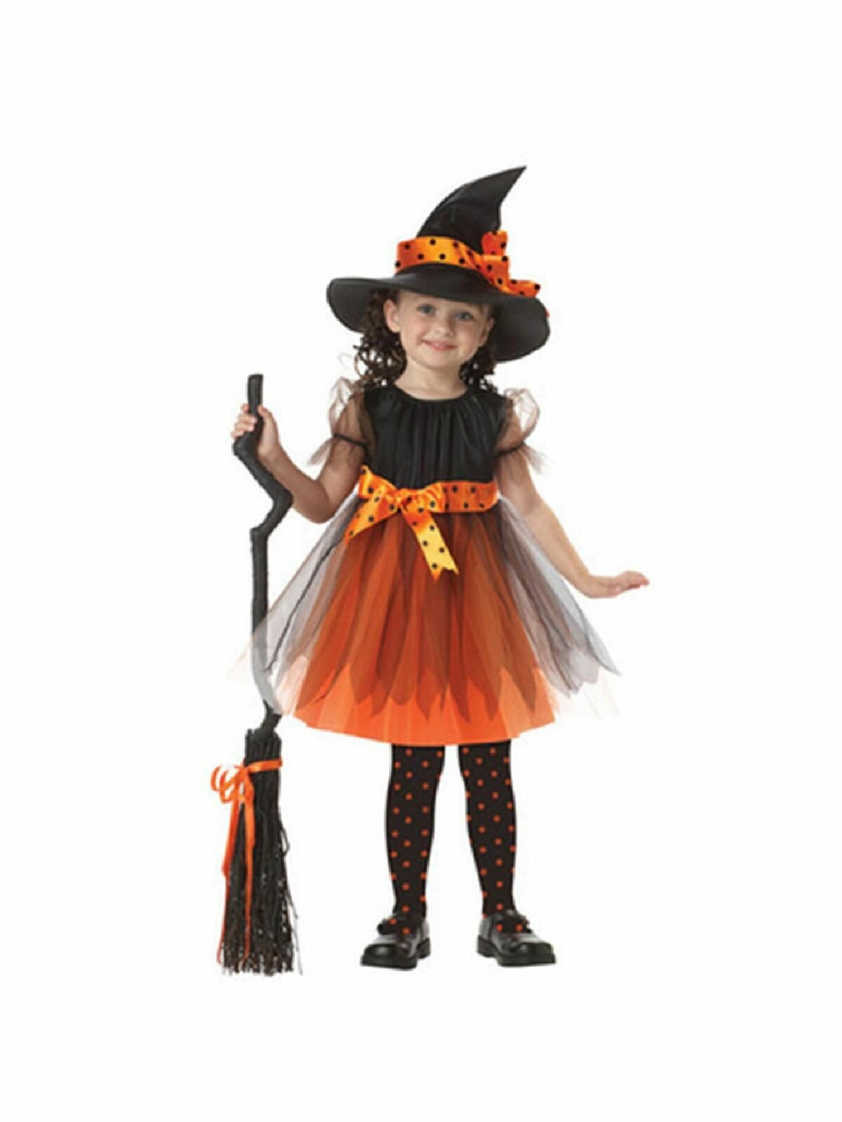 Костюм ведьмы для девочек, Бежевый - 5T