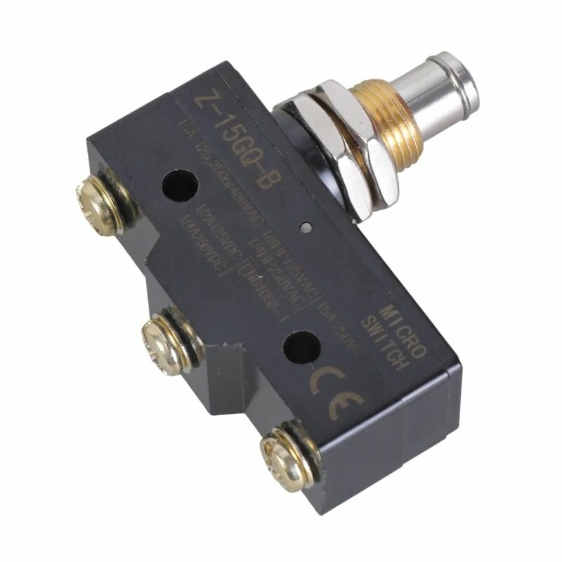 Металлическая колонна с роликом, черный трехконтактный переключатель