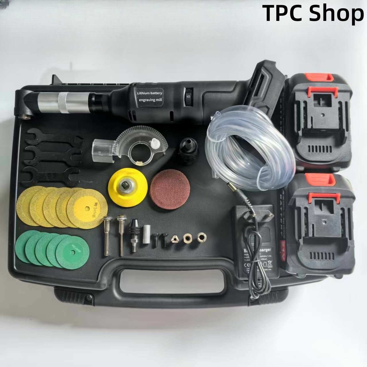 Гравер угловой электрический для керамогранита 600 Вт, 15000 об/мин с усиленным валом и алмазными дисками