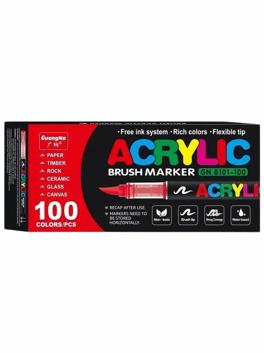 Маркеры 100 цветов 100шт шт фломастеры для рисования фломастеры для рисования