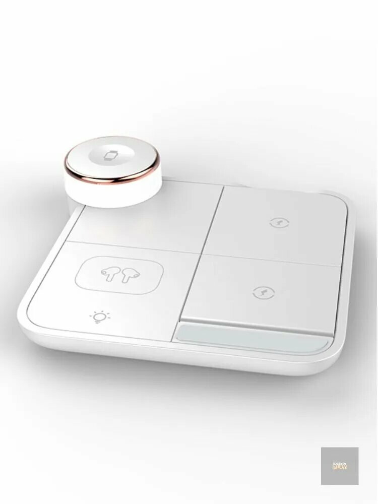 Зарядное устройство, 4 в 1, для iPhone/Android/AirPods/Apple Watch, быстрое, с подсветкой