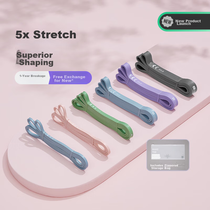 Keep Resistance Band for Strength Training, Leg And Chest Exercises, Home Fitness Aid, Pink, 20 Lbs