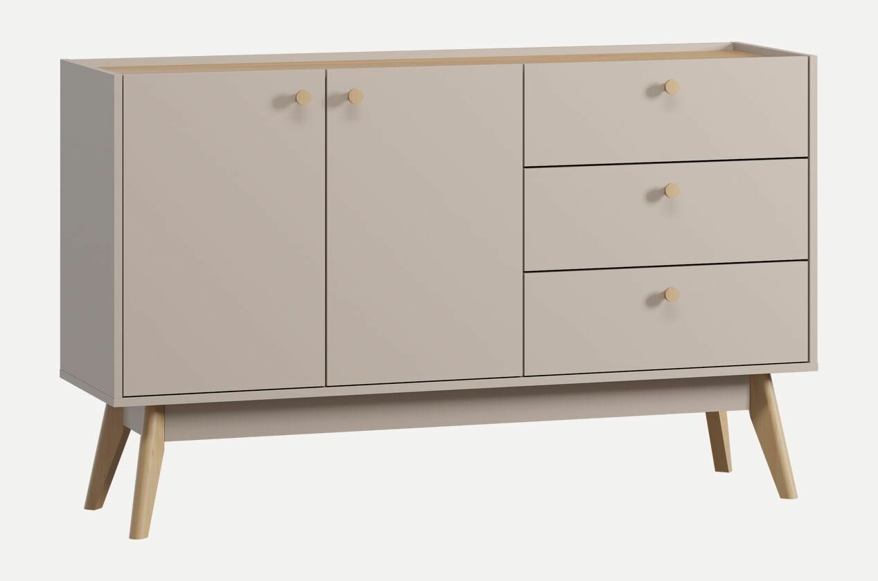 Тумба Торвалль-2 Latte, divan.ru, 143х40х87 см, бежевый, лдсп