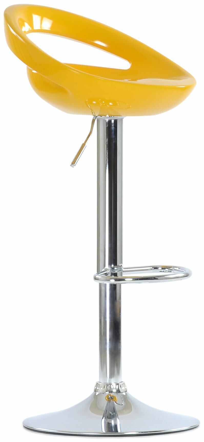 Стул Disco STOOL MARKET желтый, пластик, металл, твердое сиденье, без подлокотников