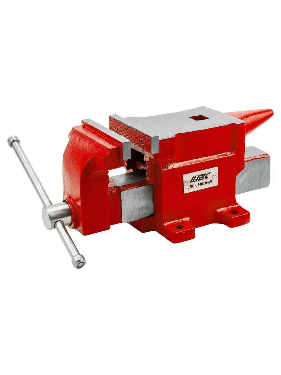 Тиски слесарные 100 мм с наковальней настольные