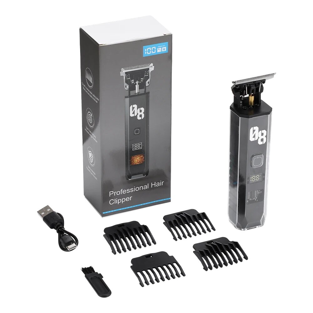 Мужской беспроводной триммер для бороды и волос Rechargeable