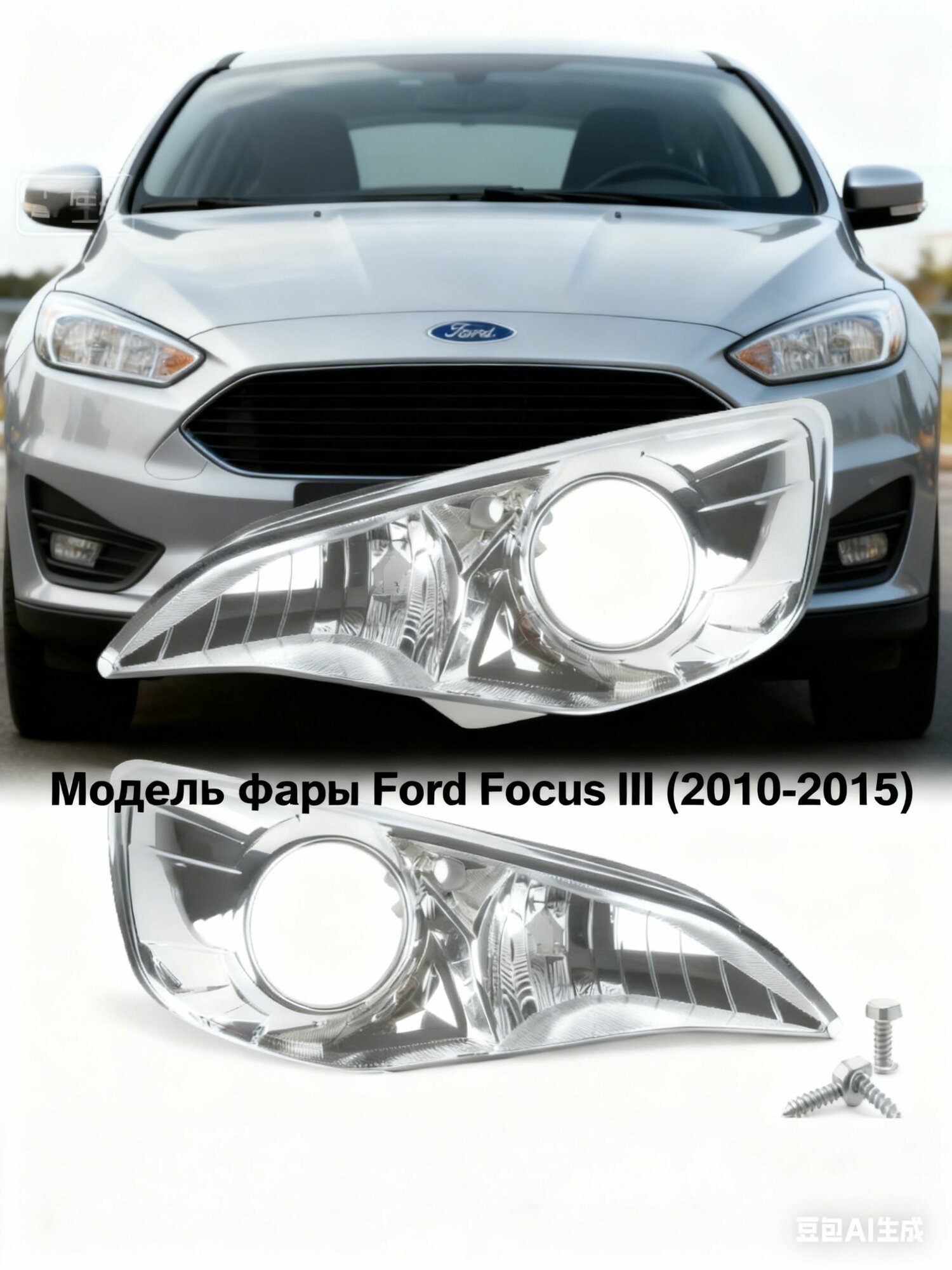 Комплект отражателей для фар автомобиля, для Ford Focus III 2010-2015