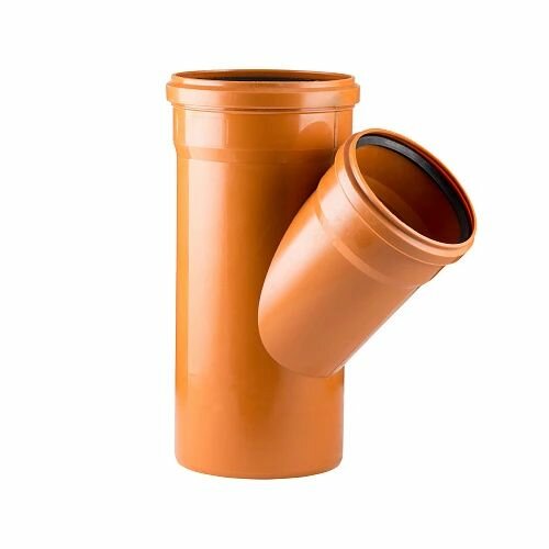 Тройник НК ПП 160/110х45, рыжий, РТП