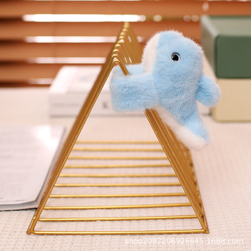 Синий дельфин мягкая игрушка-кольцо с евромехом 10-15 см морская тематика детская игрушка