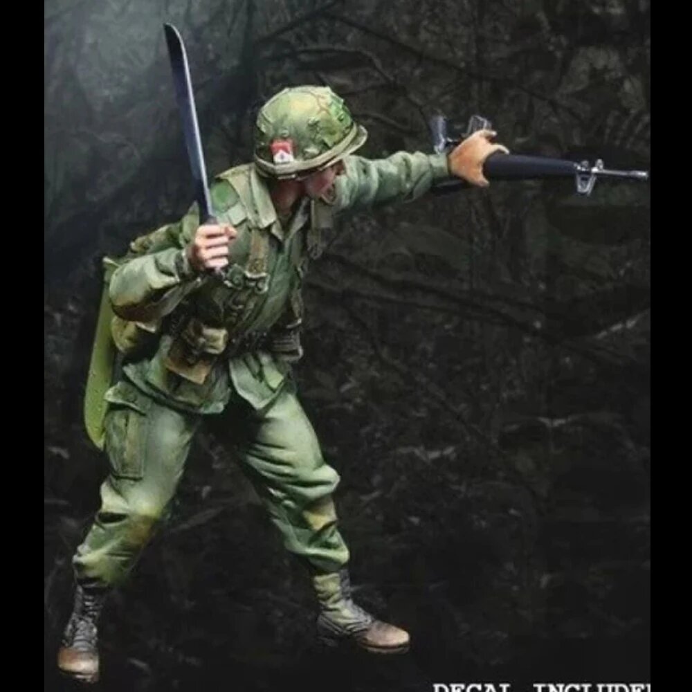 1/35 вьетнамская война США солдат, фигурка солдата из смолы, военные темы, комплект в разобранном и неокрашенном виде