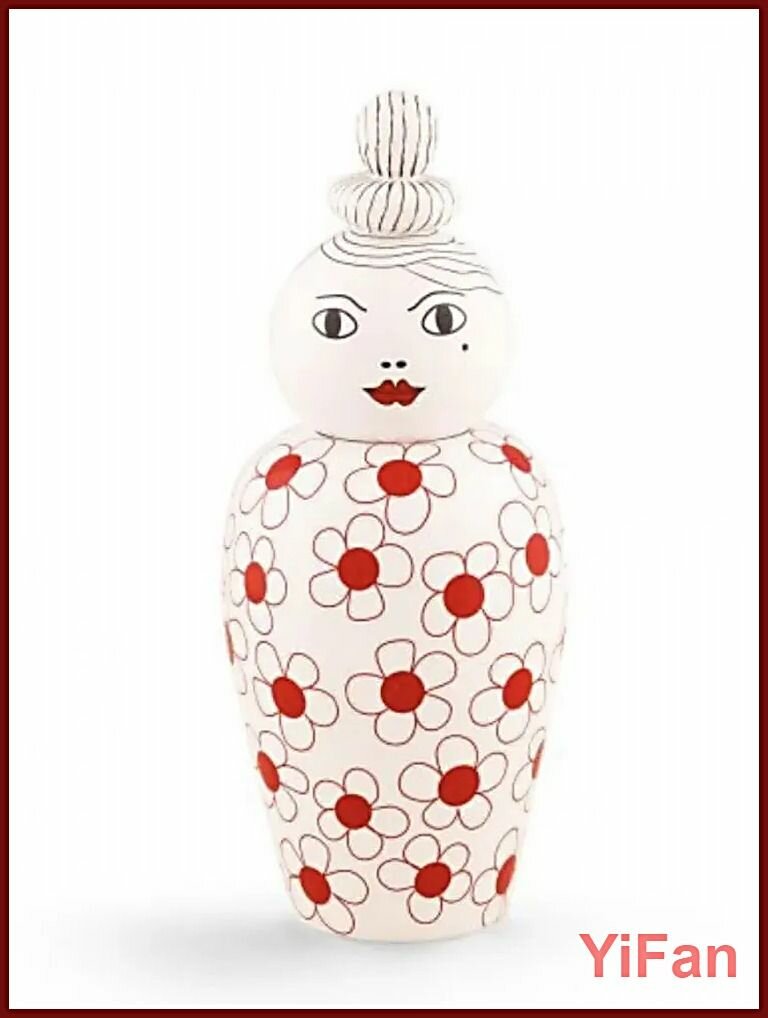 Ваза "вазы SELETTI", 25.5 см , Фарфор, 2 шт