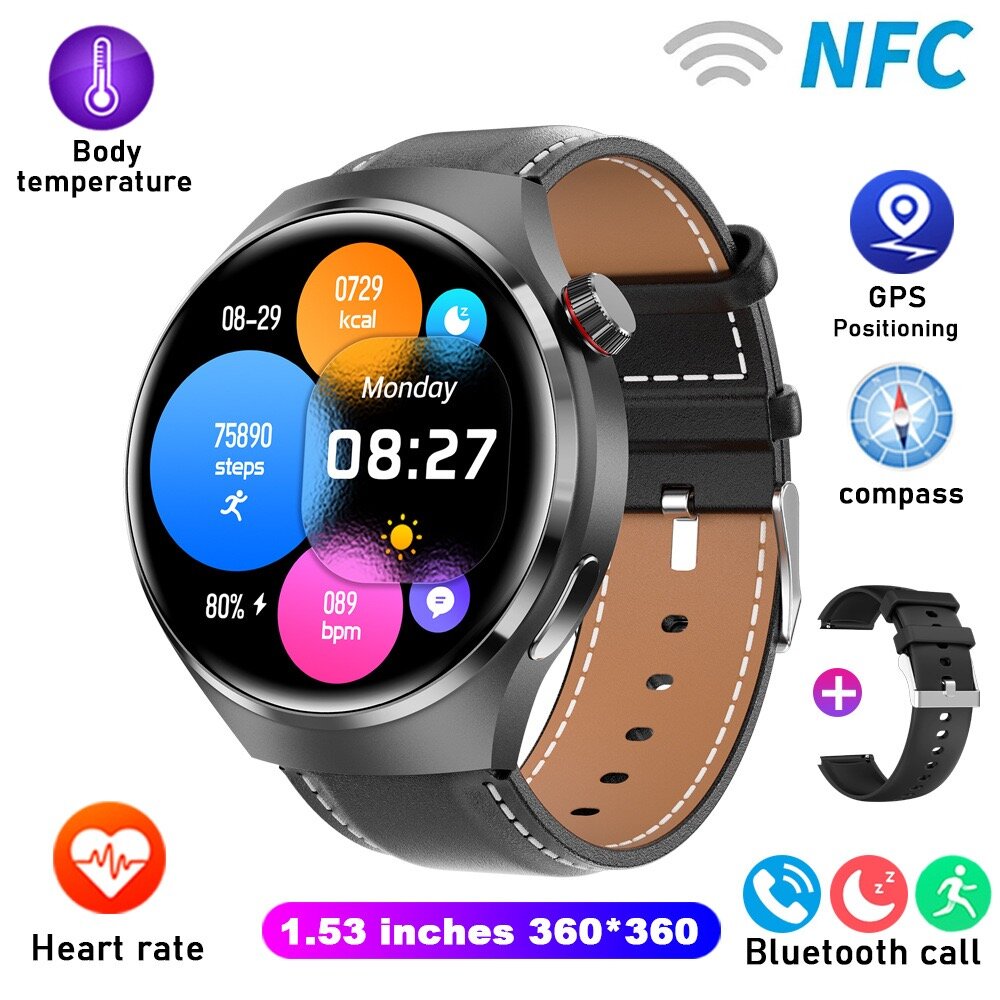 Xiaomi Mijia NFC умные часы мужские спортивные, Silver Crude Steel