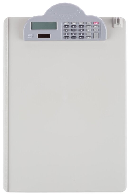 Папка-планшет с калькулятором Deli, А4, серый, E9259 1593882