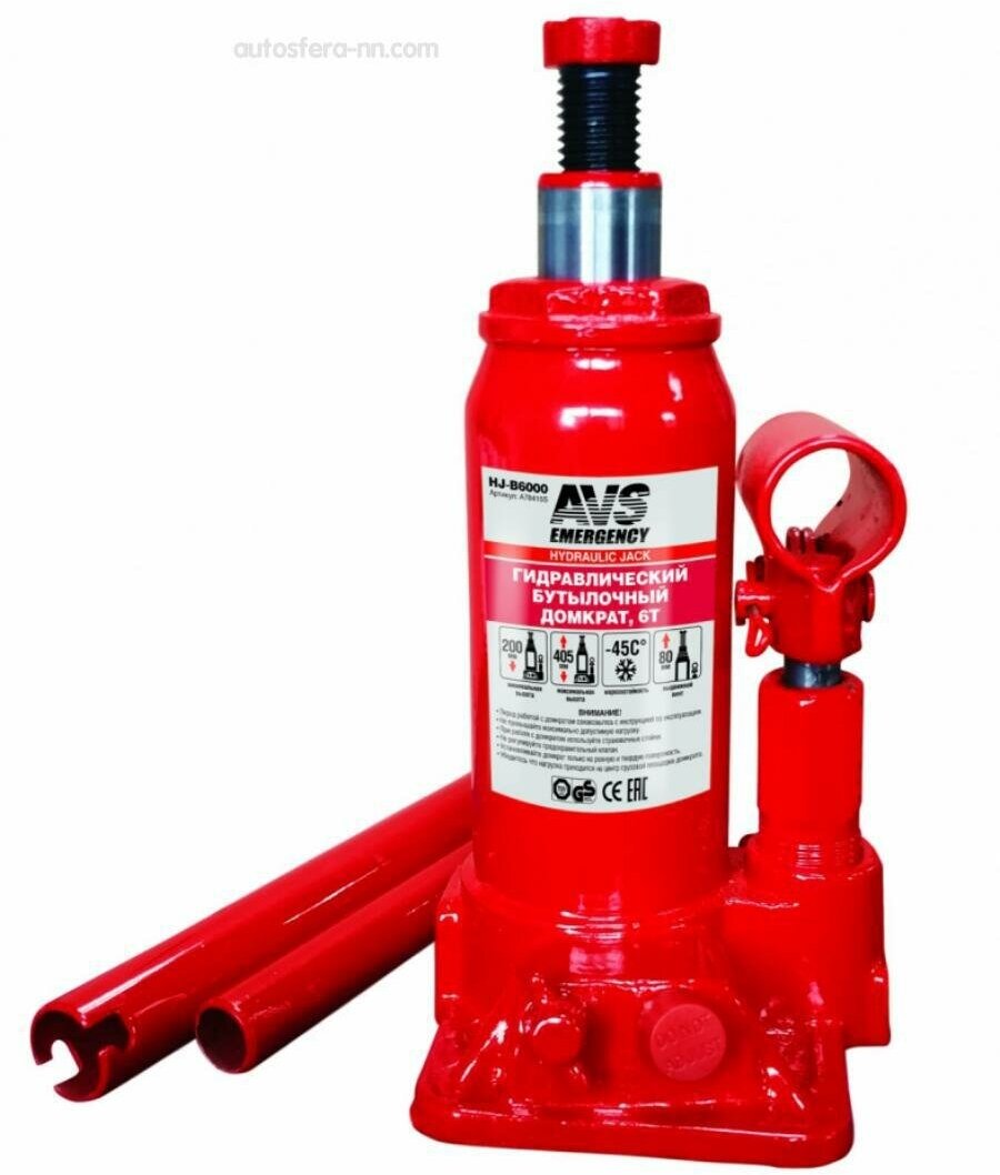 AVS A78415S Домкрат гидравлический AVS HJ-B6000, 6т, 200-405мм.