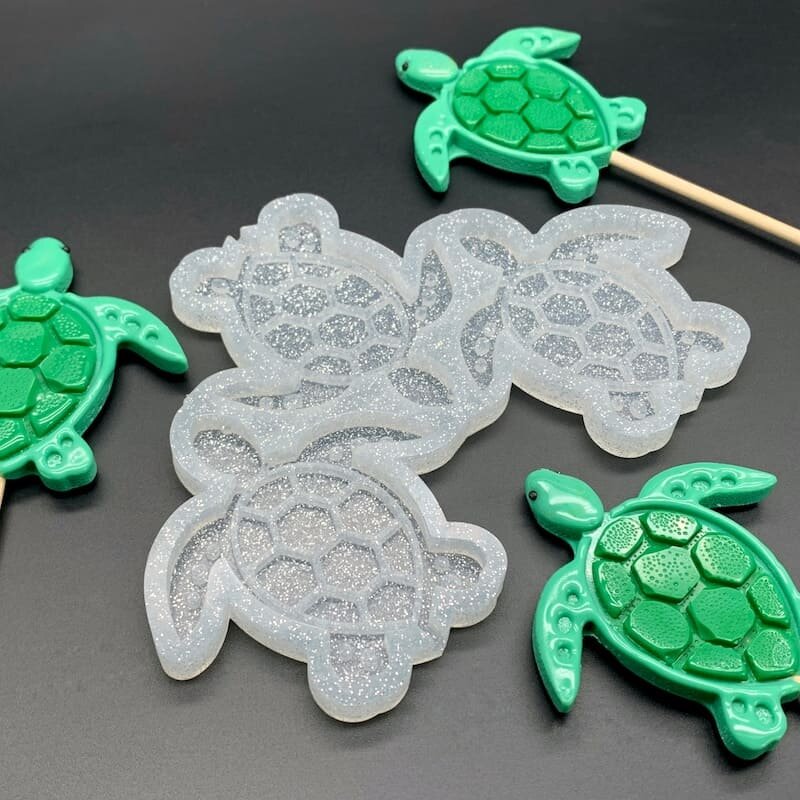 Силиконовая форма молд для леденцов и шоколада Черепашка