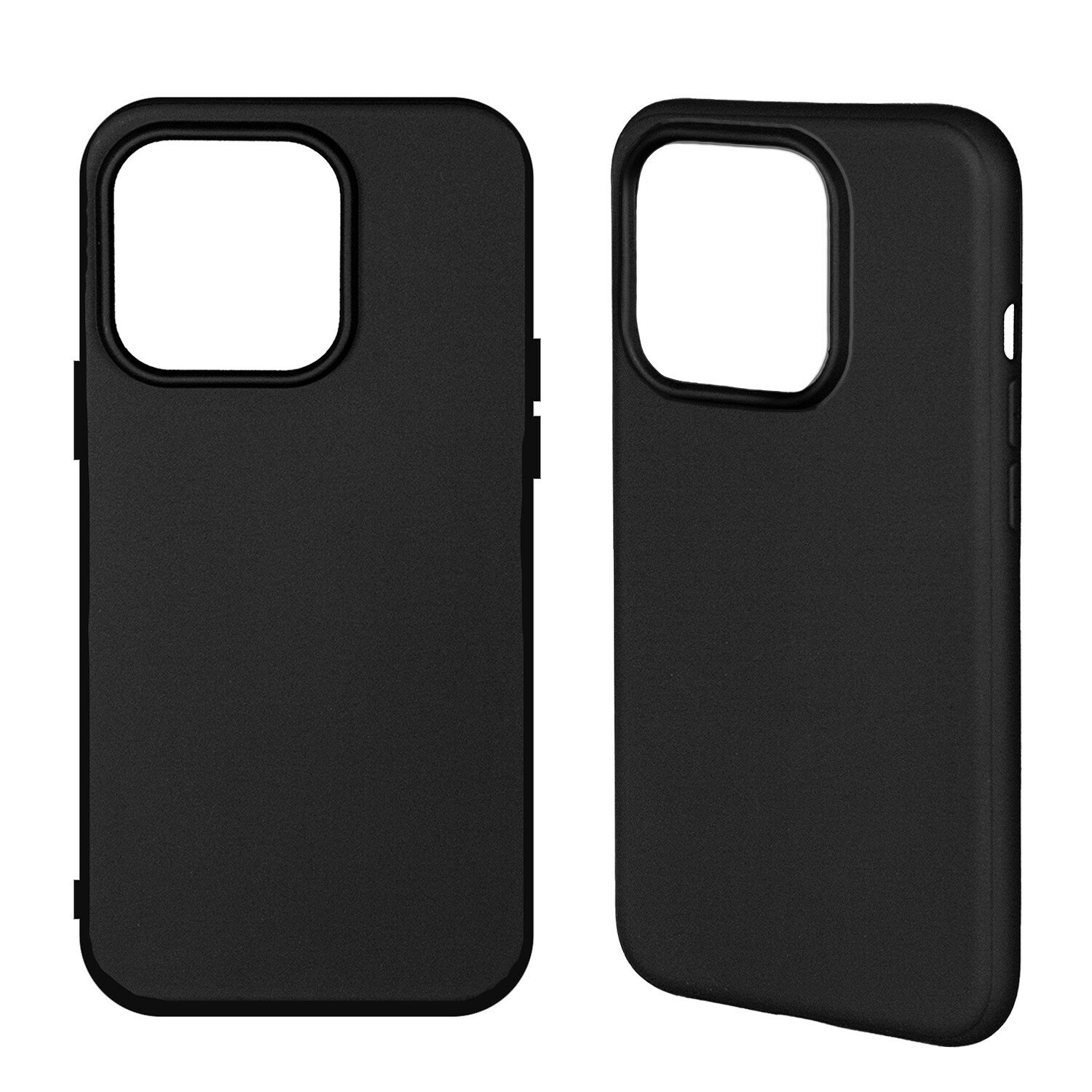Чехол на Apple iPhone 15 Pro Max, тонкий, ударопрочный, из термополиуретана, черный