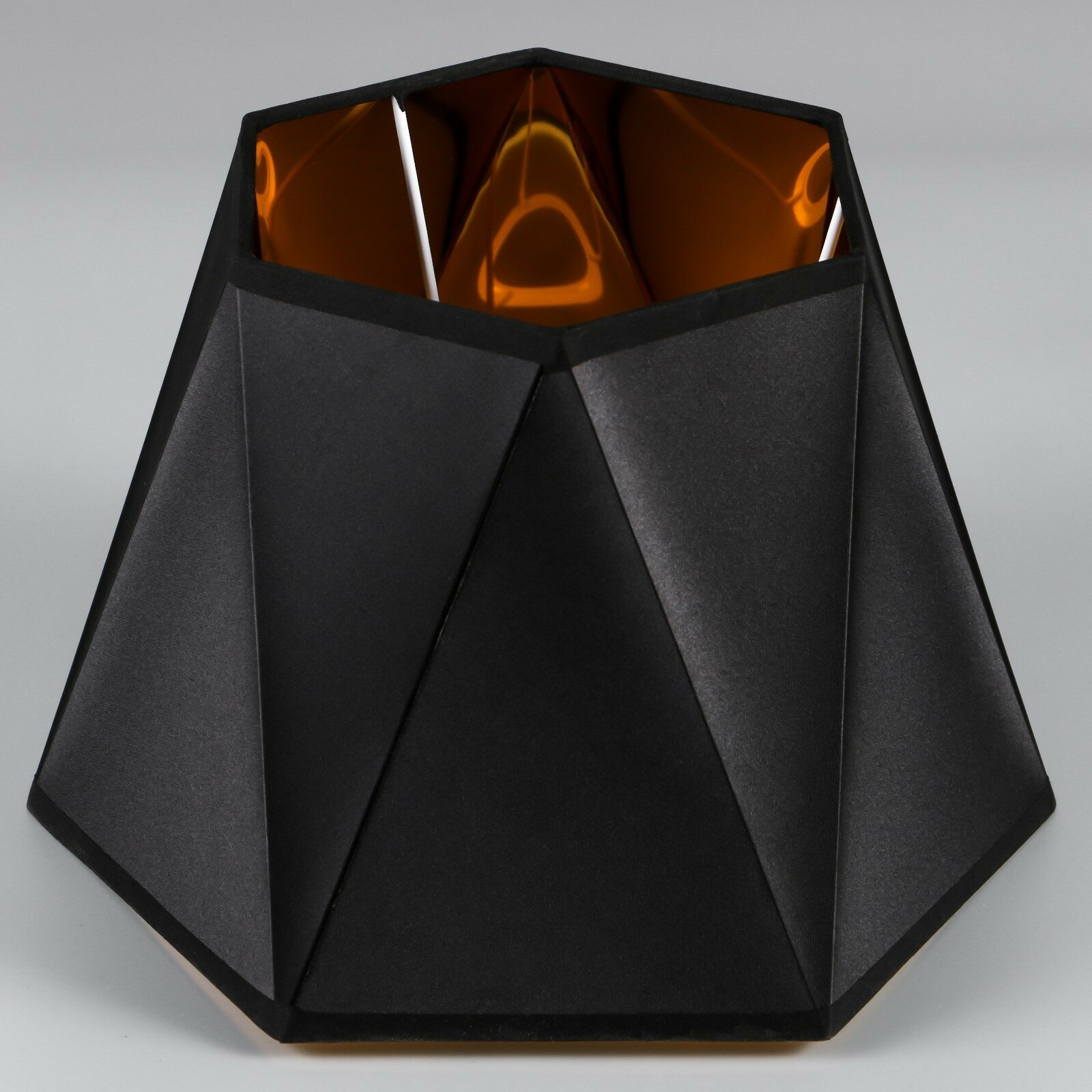 Абажур E27 черно-золотой 28х25х19 см, 9193284