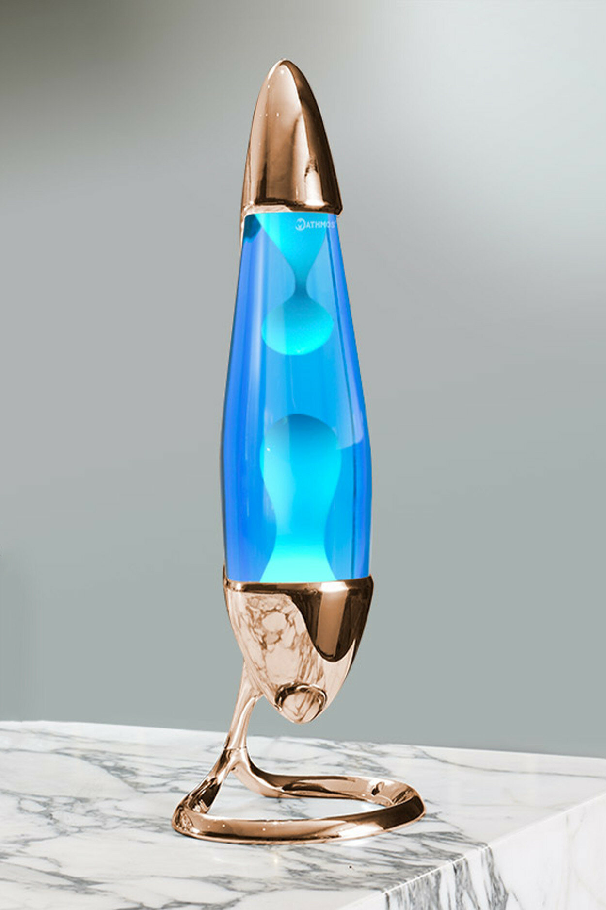 Лава-лампа Mathmos Neo Бирюзовая/Синяя Copper (Воск)