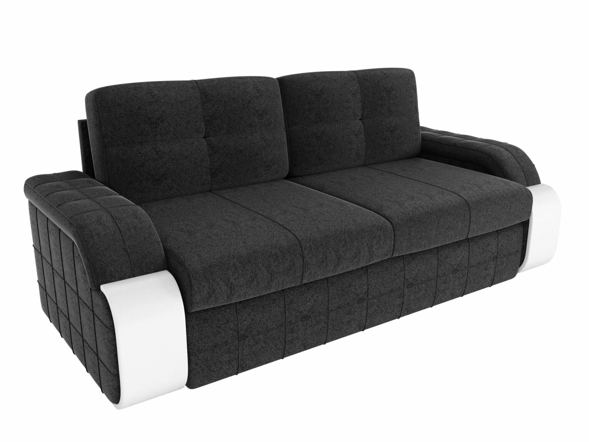 Artum Диван прямой Николь микровельвет черный