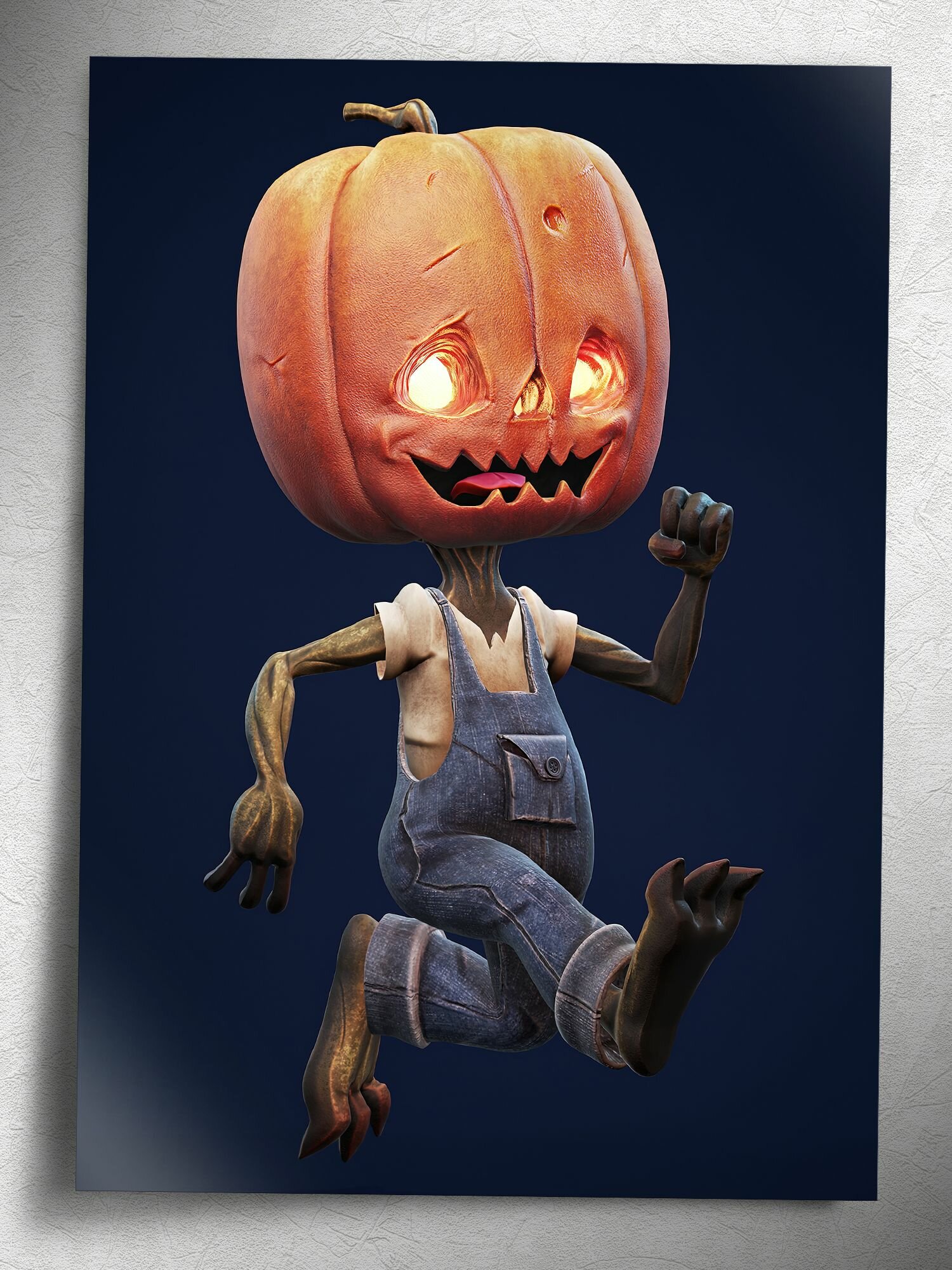 Постер Хэлоуин: Джек Тыквенная Голова Halloween, на А5