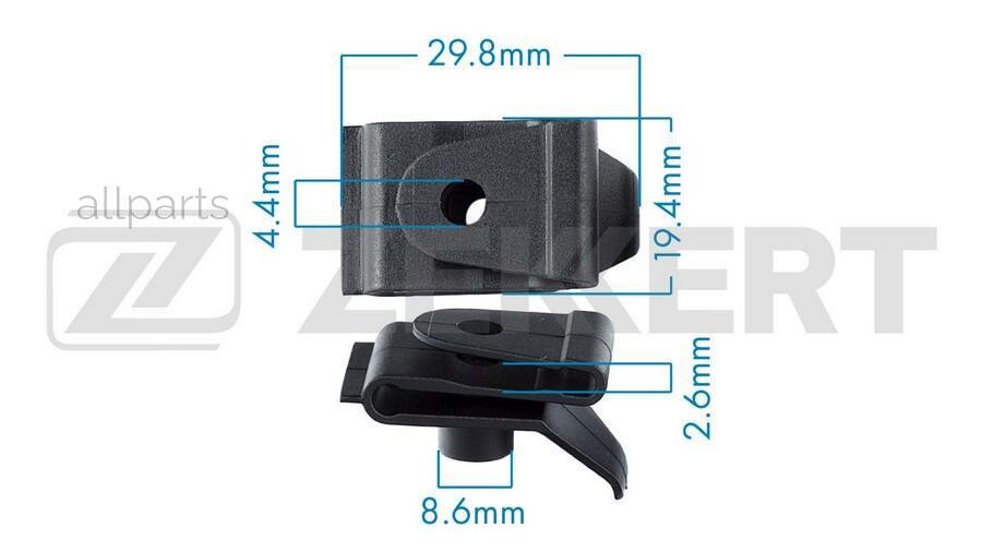 ZEKKERT BE-2374 Клипса крепёжная General Motors Mazda Toyota (миним. кол-во заказа 10 шт)