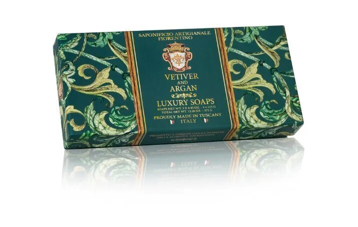 Набор мыла "Ветивер Аргана" 3х125 гр Saponificio Artigianale Fiorentino Италия